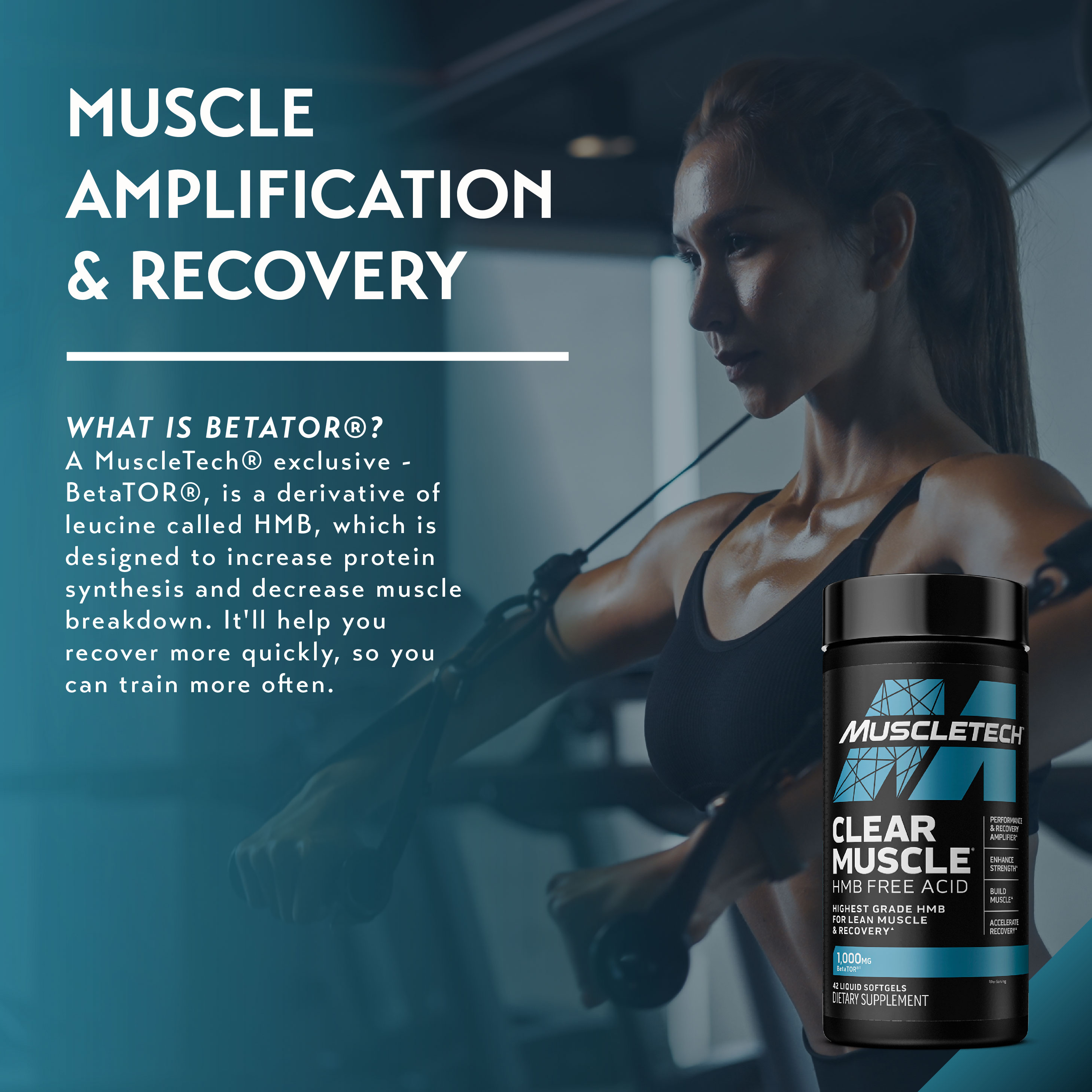 MuscleTech Clear Muscle (42 Liquid Softgels) | WOAH!