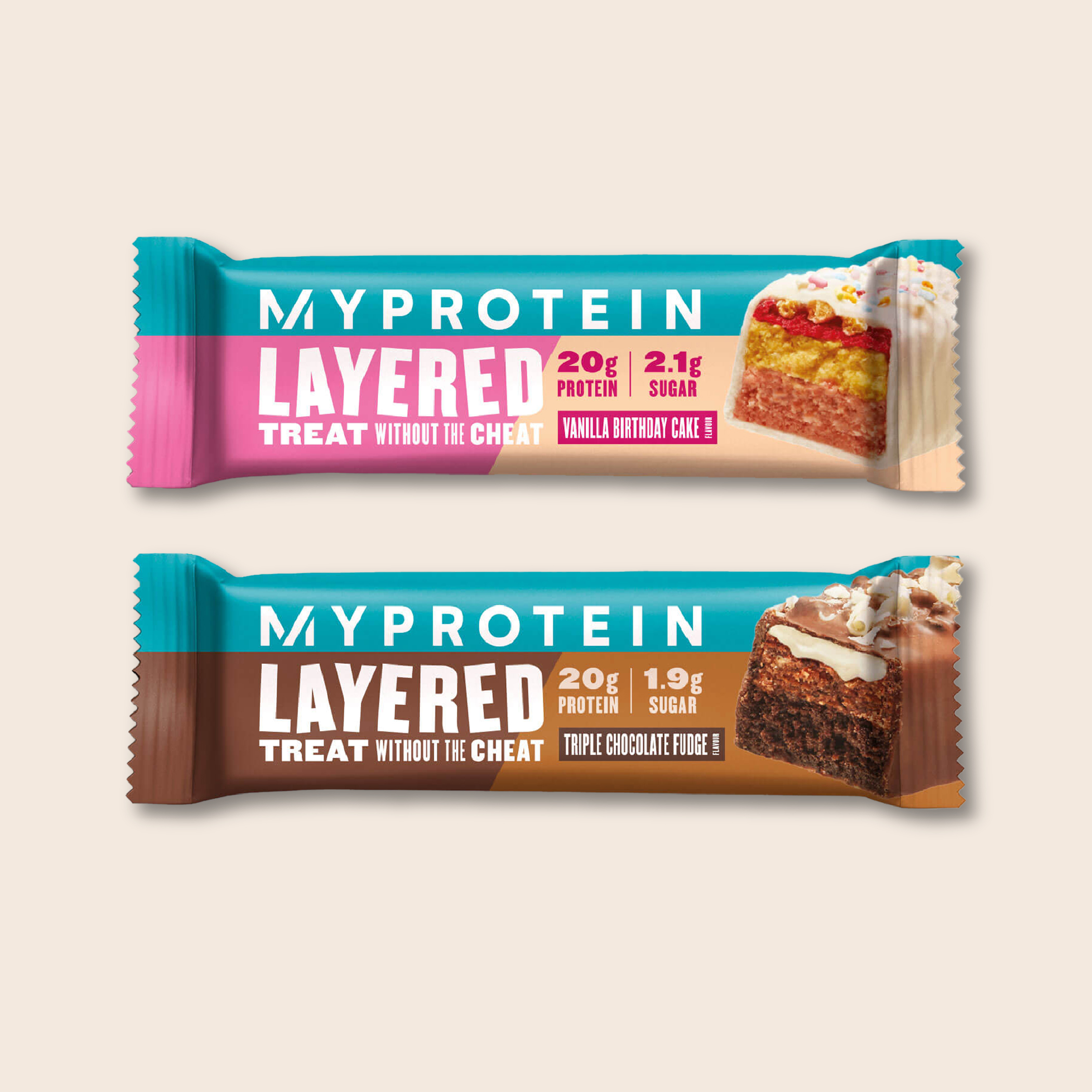 MyProtein Layered Protein Bar (Box of 12) | WOAH!