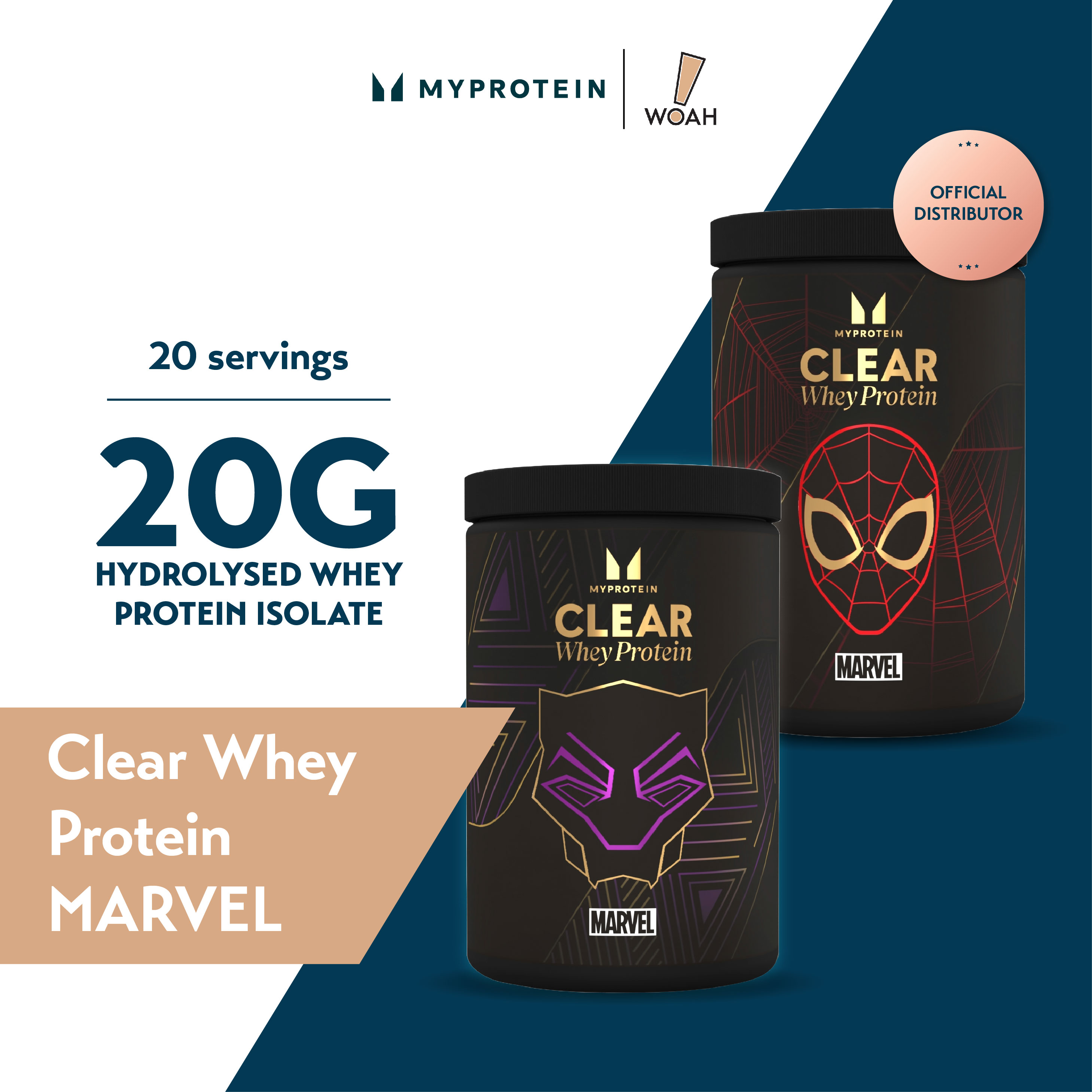 MYProtein Clear Whey Protein [MARVEL Edition] | WOAH!