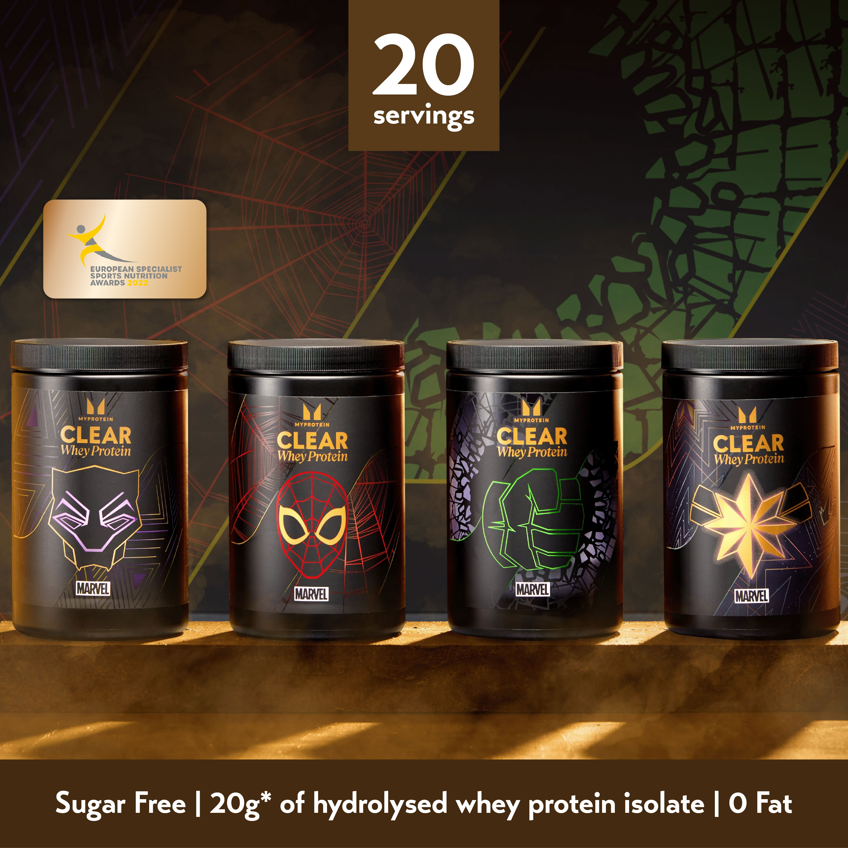 MYProtein Clear Whey Protein [MARVEL Edition] | WOAH!