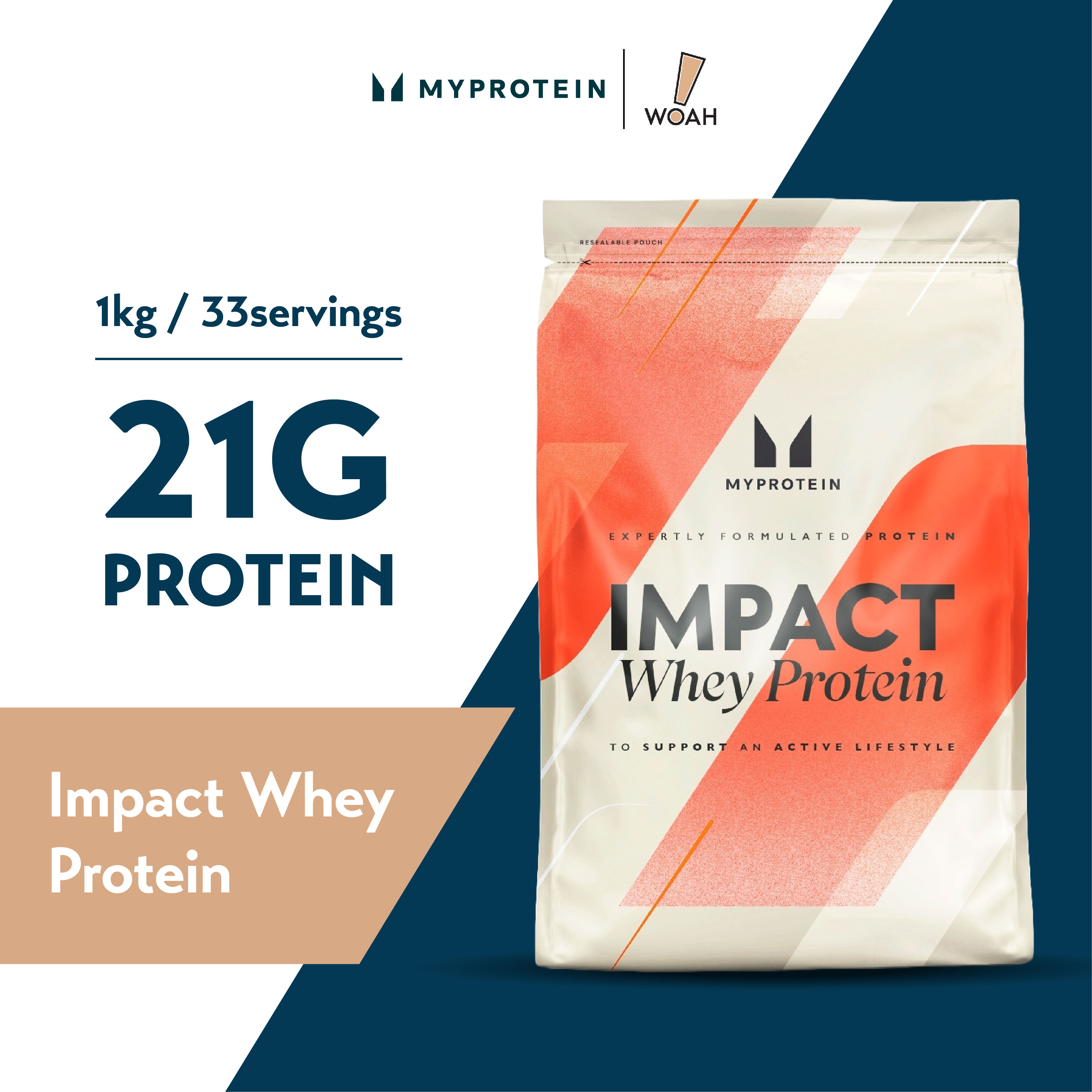 MyProtein Impact Whey Protein (1kg) | WOAH!