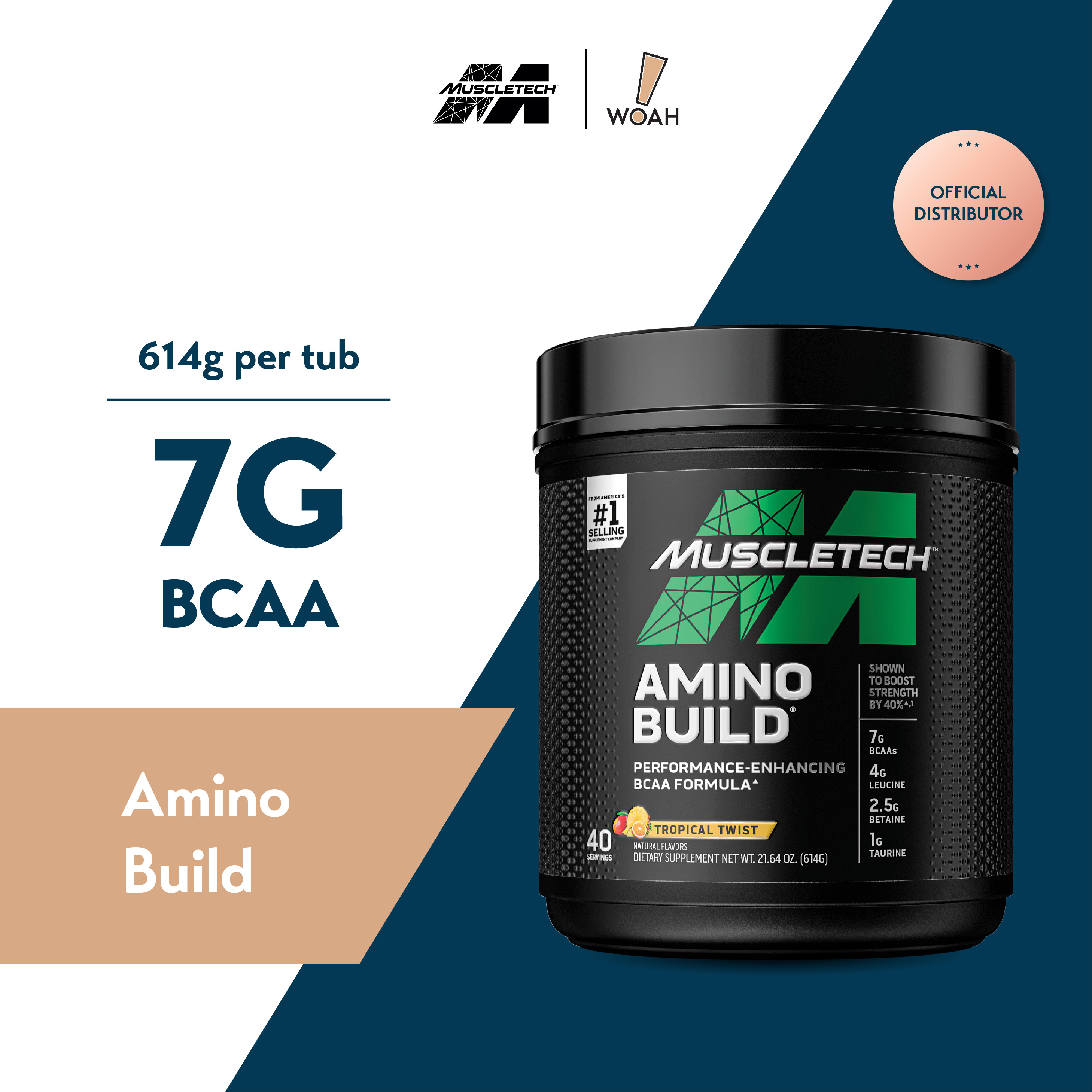 MuscleTech Amino Build (40 Servings) | WOAH!