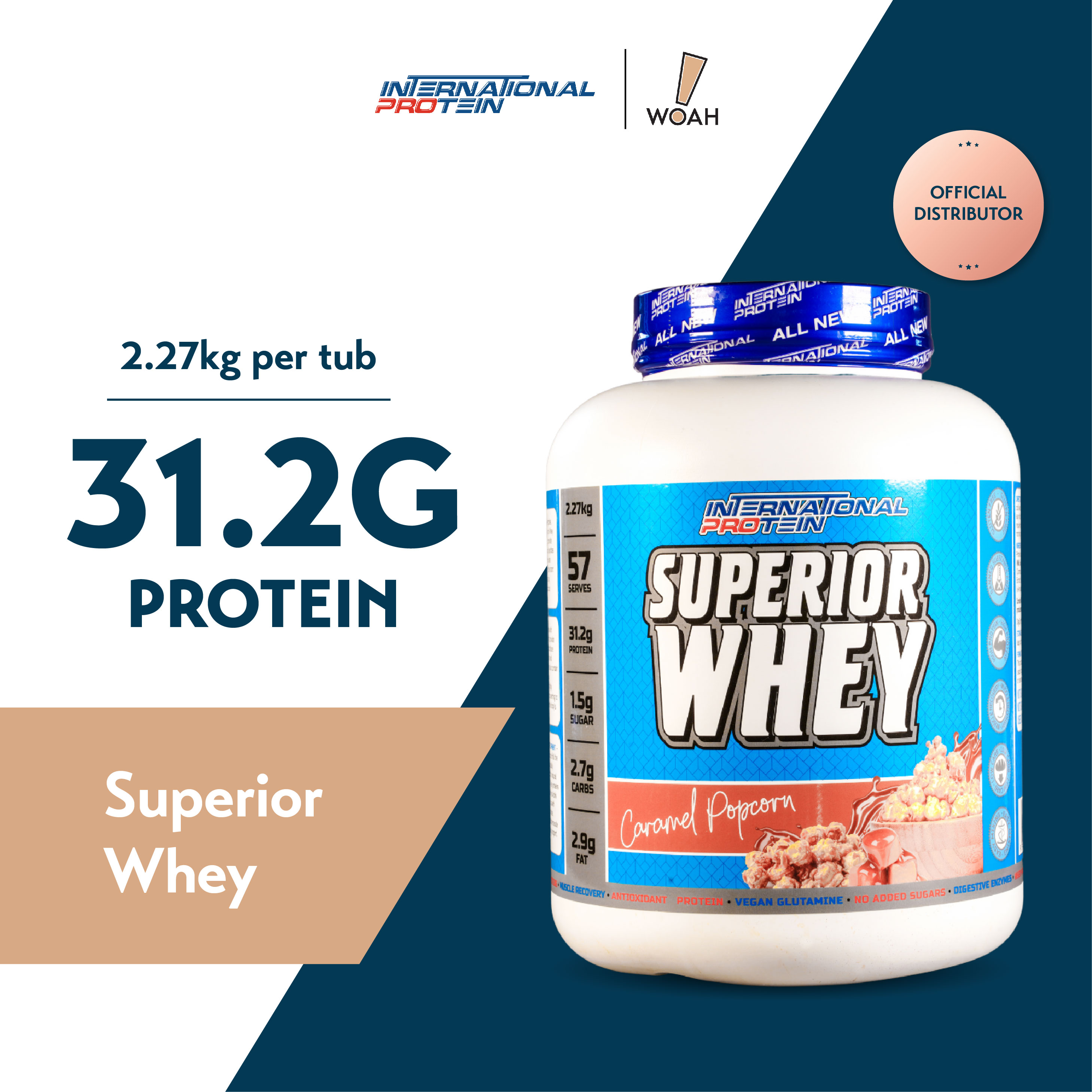 International Protein Superior Whey (2.27kg) | WOAH!