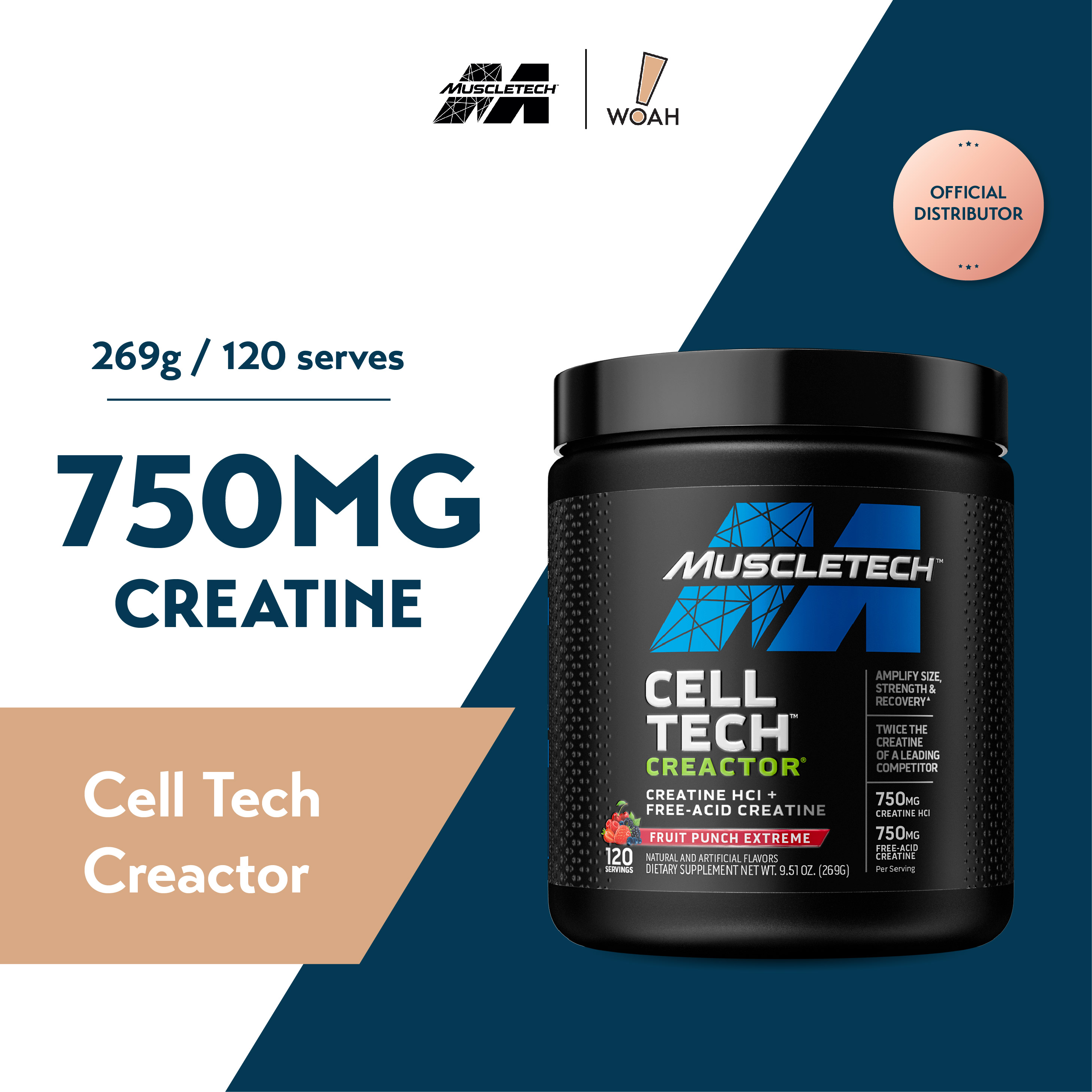 MuscleTech Cell Tech Creactor (264g) | WOAH!