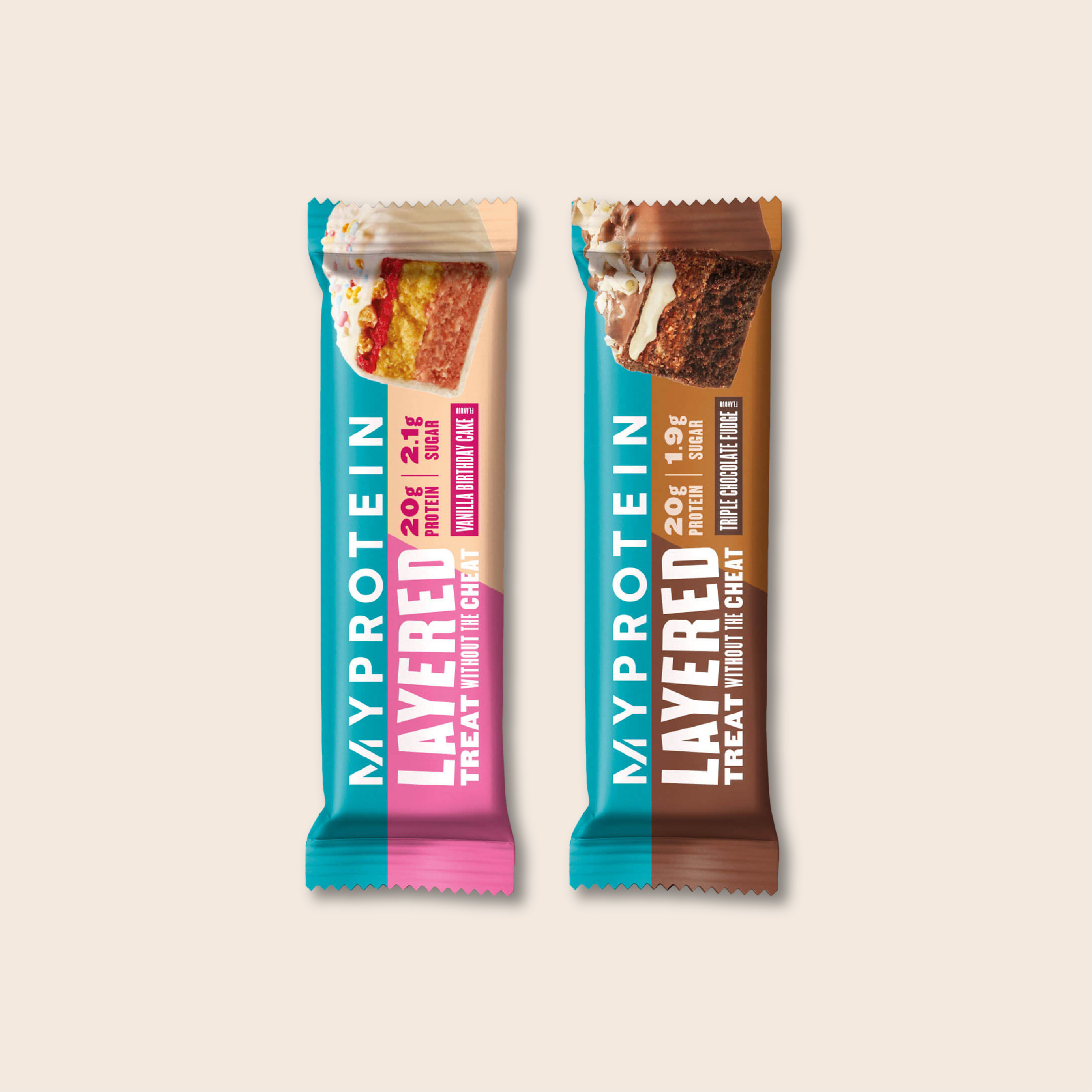 MyProtein Layered Protein Bar (Box of 6) | WOAH!