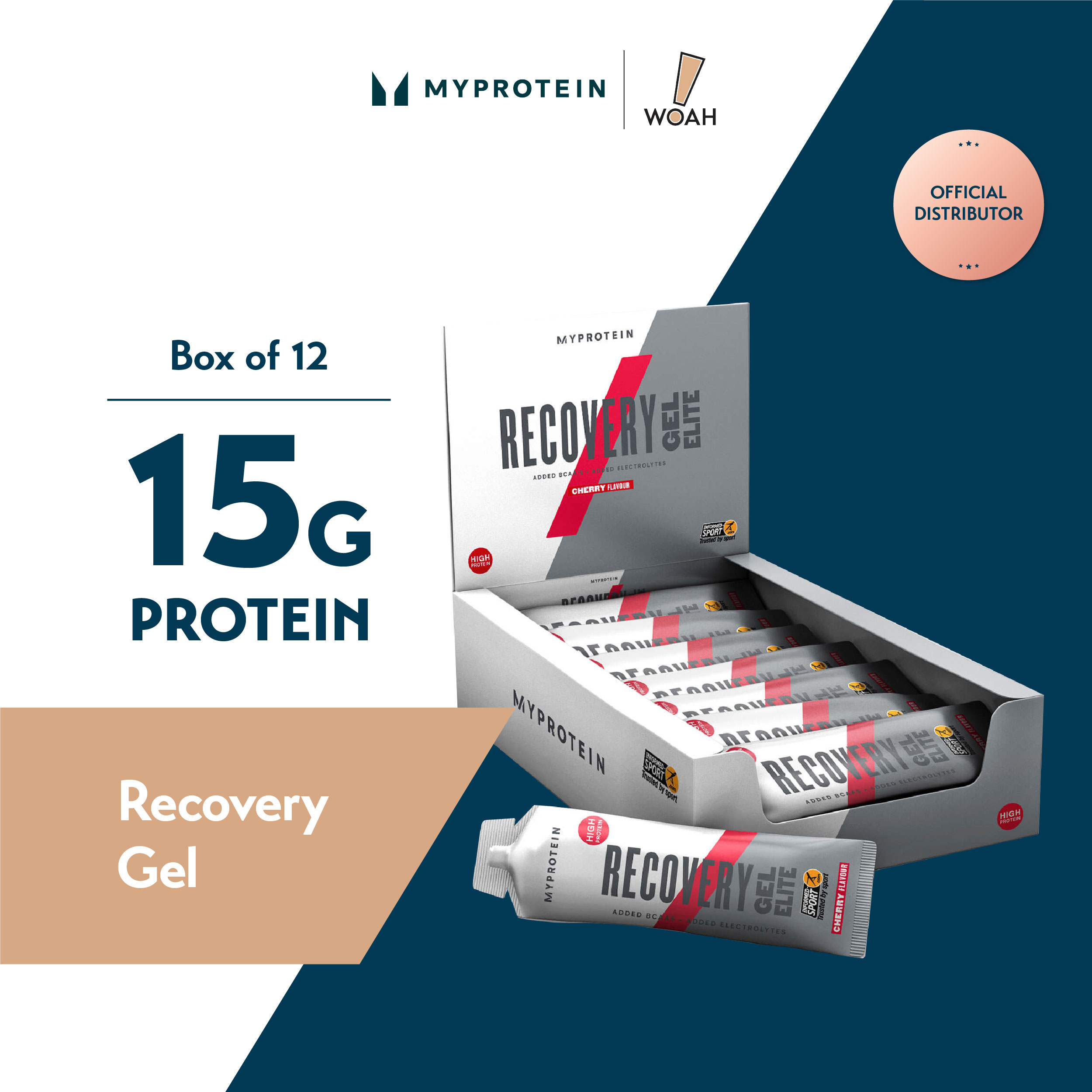 MYProtein Recovery Gel [Box of 12] | WOAH!