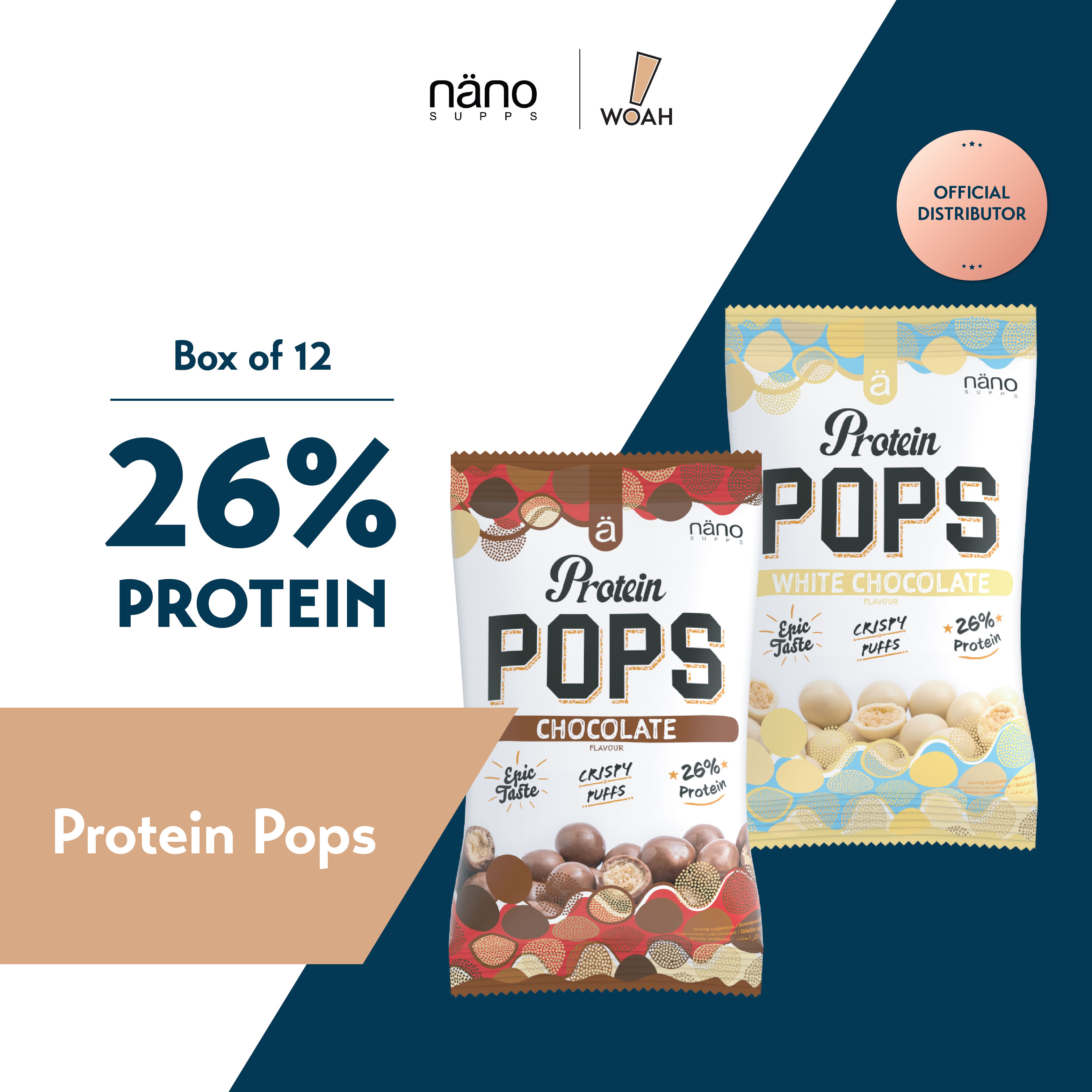 Nano Supps Protein Pops (Box of 12) | WOAH!